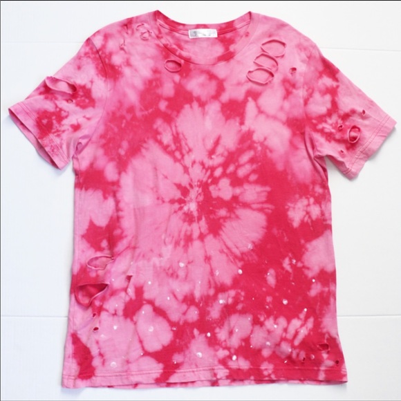 Fashionably Flo Custom | Tops | Bleach Burnout Reversed Tie Dye Crew ...